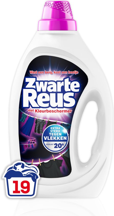 Zwarte Reus Gel - Vloeibaar Wasmiddel - Voordeelverpakking - 6 x 19 ...