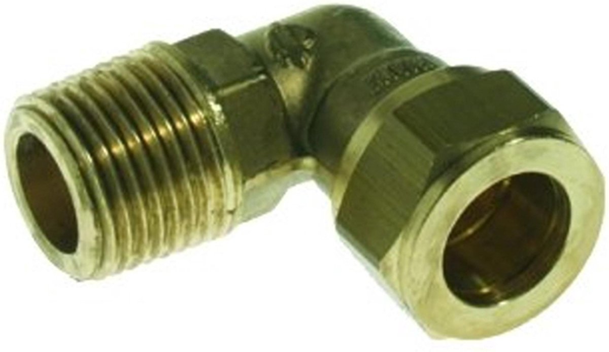 Vsh Knelfitting haakse koppeling 3 4con.bu.x 22 mm knel a 20 stuks messing | bol.com