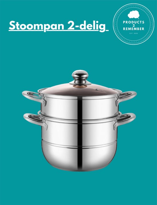 Products2Remember - Stoompan - Rijst- en Groentestomer 2-Delig - Ø 26 ...