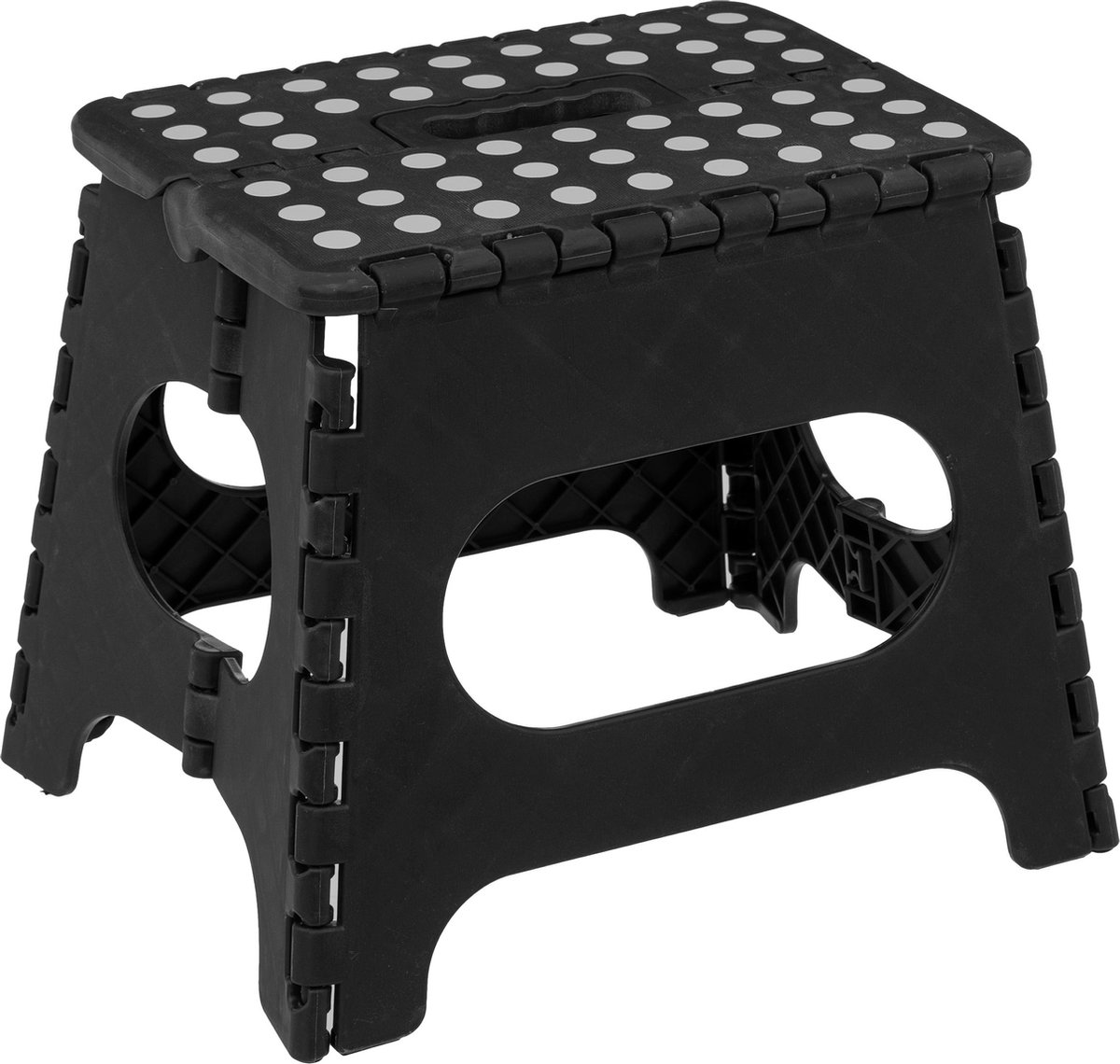 5Five Opvouwbaar trapje / opstapje - Kunststof - H27 CM - Zwart | bol