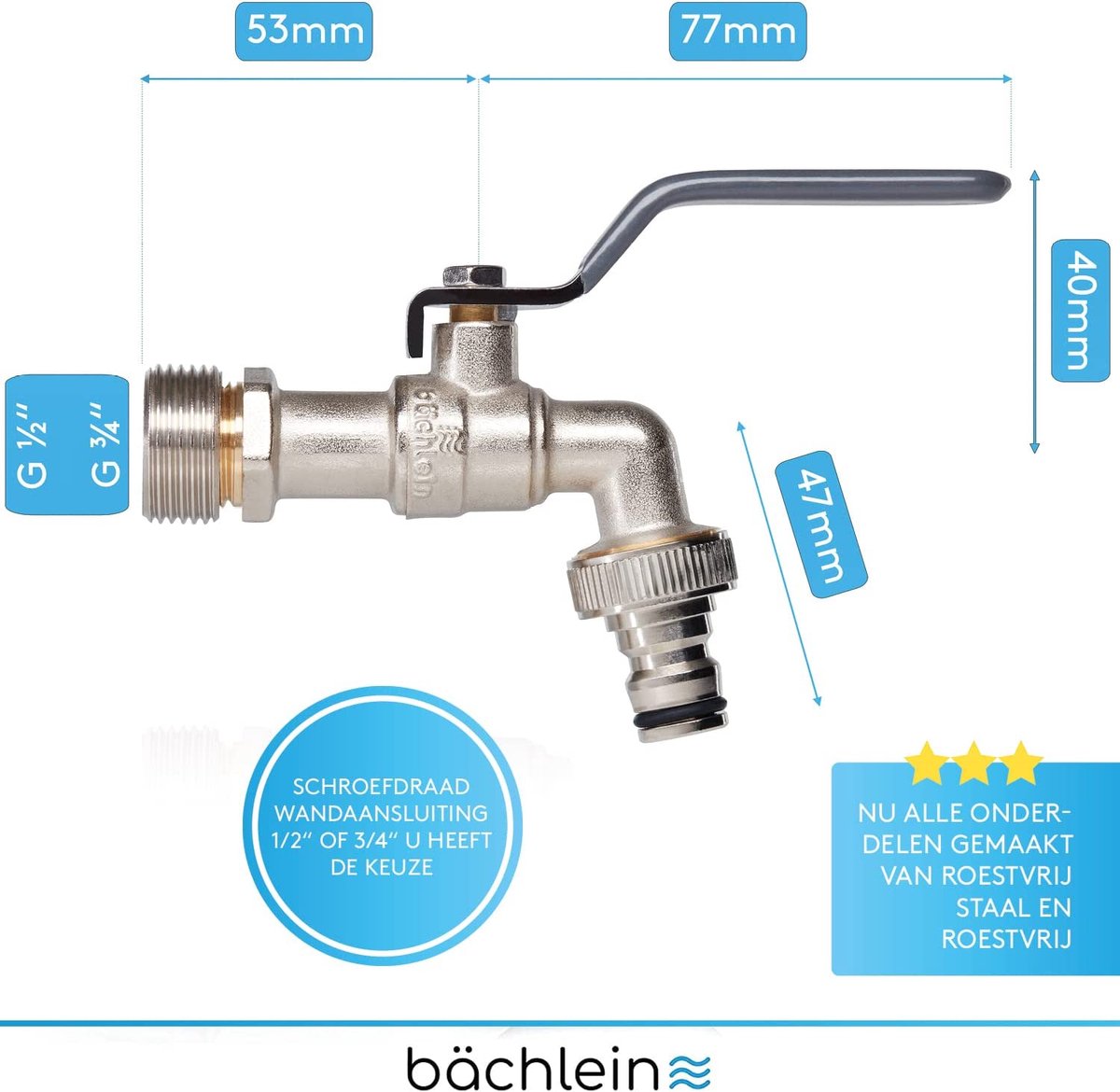 kogelkraan / Premium kogelkraan - universele waterkraan voor de tuin ...