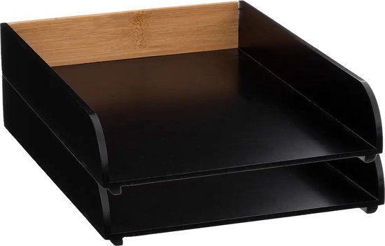 5Five Kantoor postbakje/brievenbak - 2x - A4 formaat - stapelbaar ...
