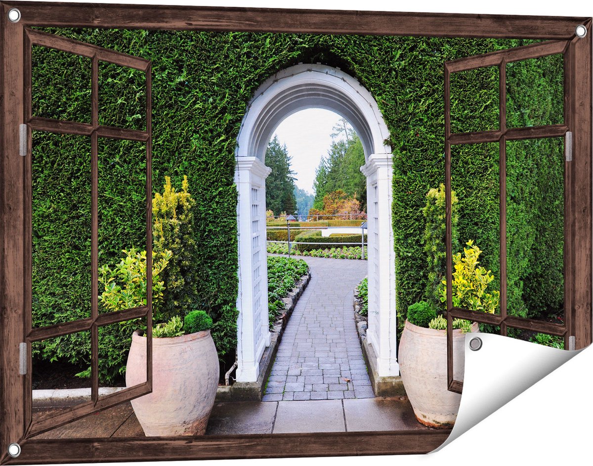 Gards Affiche de jardin Transparente Transparente avec Pots - 90x60 cm ...