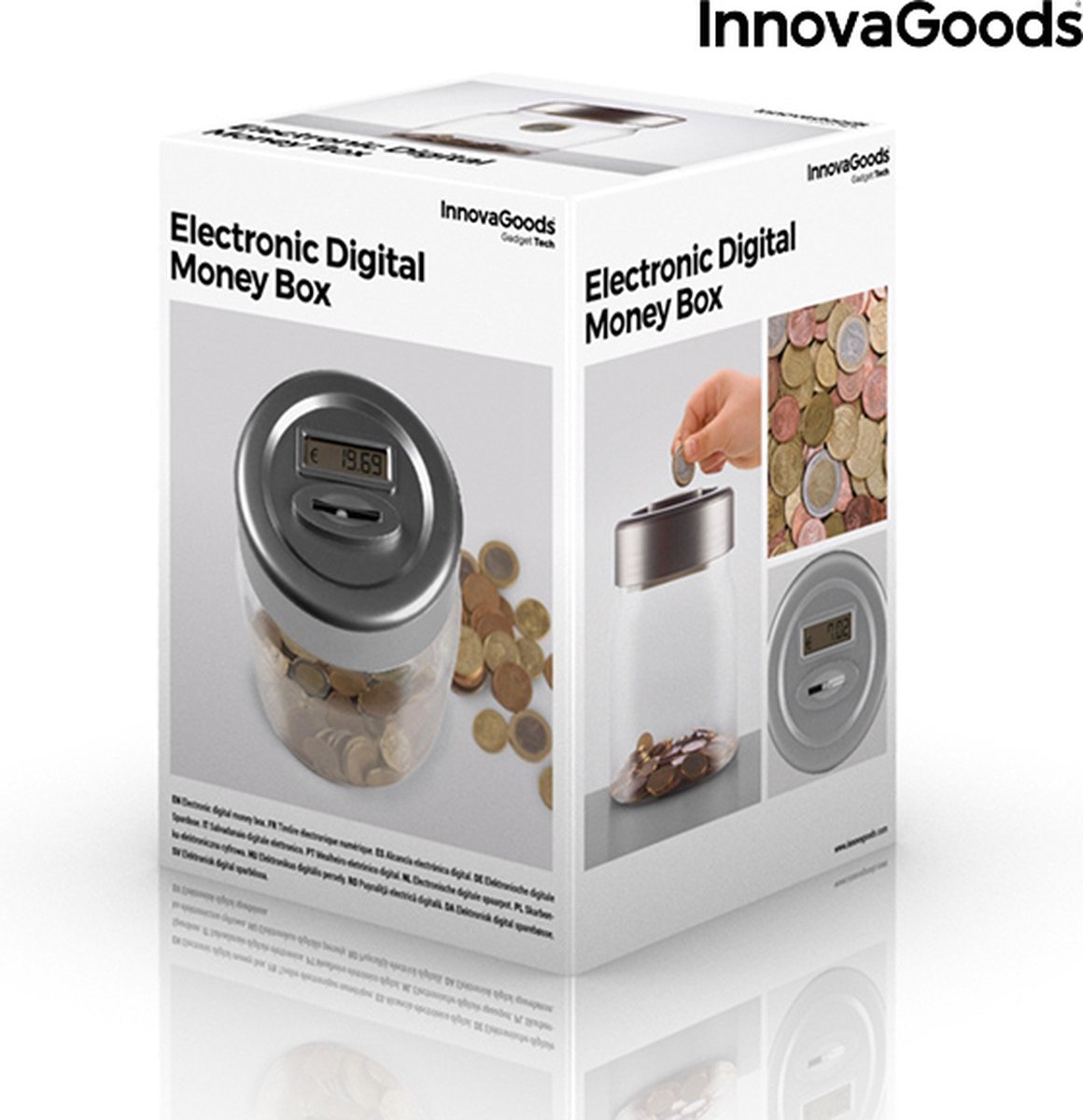 Innovagoods® Elektrische Spaarpot - Spaarpot Met Teller - Tellende ...