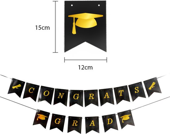 BTH - Geslaagd - Slinger - Versiering - Graduation - Vlag - Decoratie ...