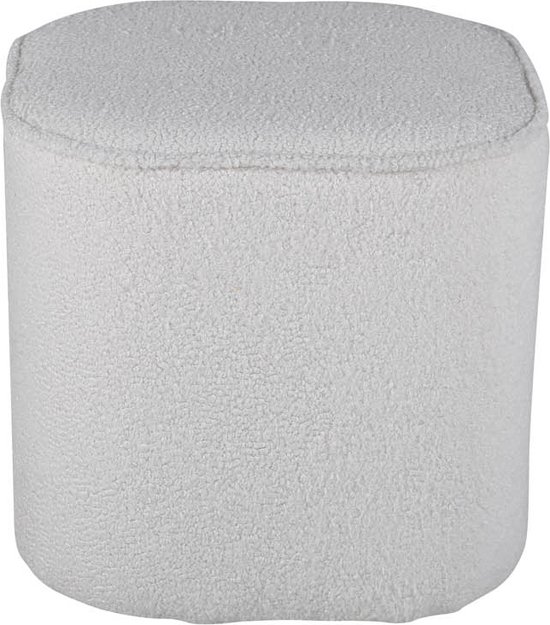 Venture-Home-Poef-Piff-44x44x41-cm-teddy-wit | bol