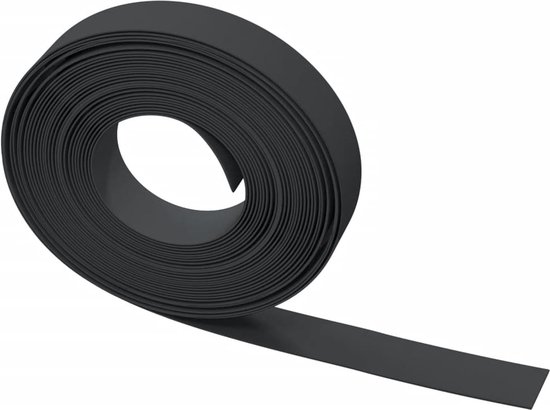 vidaXL Tuinranden 5 st 10 m 10 cm polyetheen zwart | bol.com
