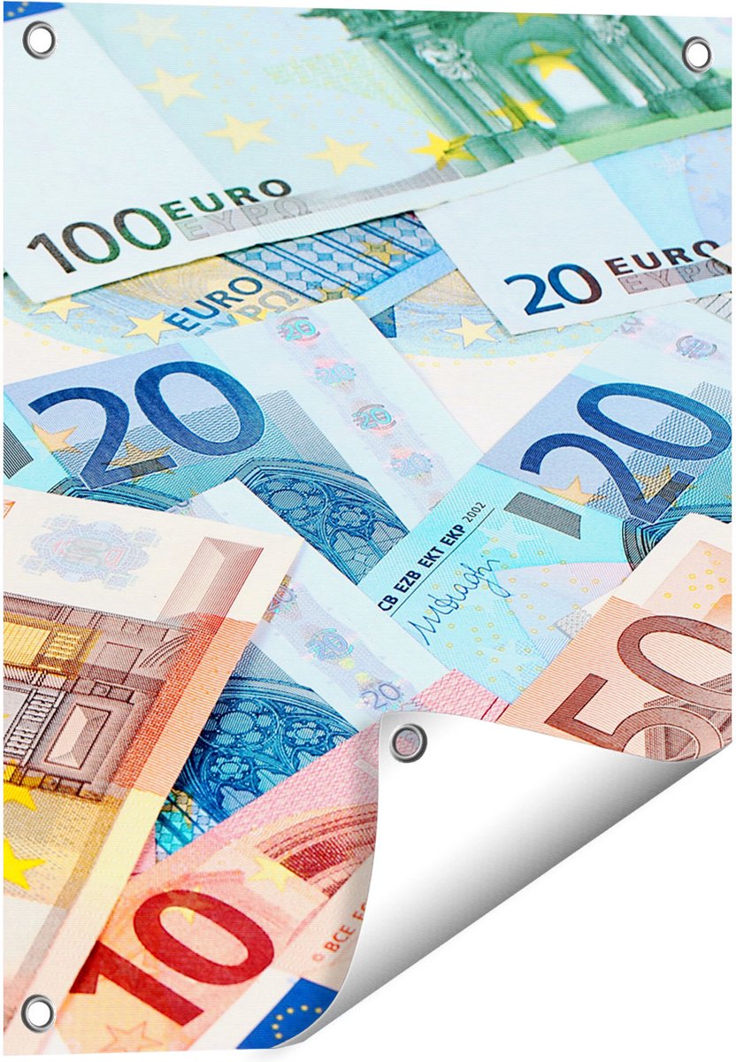 Gards Tuinposter Euro Geld Biljetten - Briefjes - 40x50 cm - Tuindoek ...