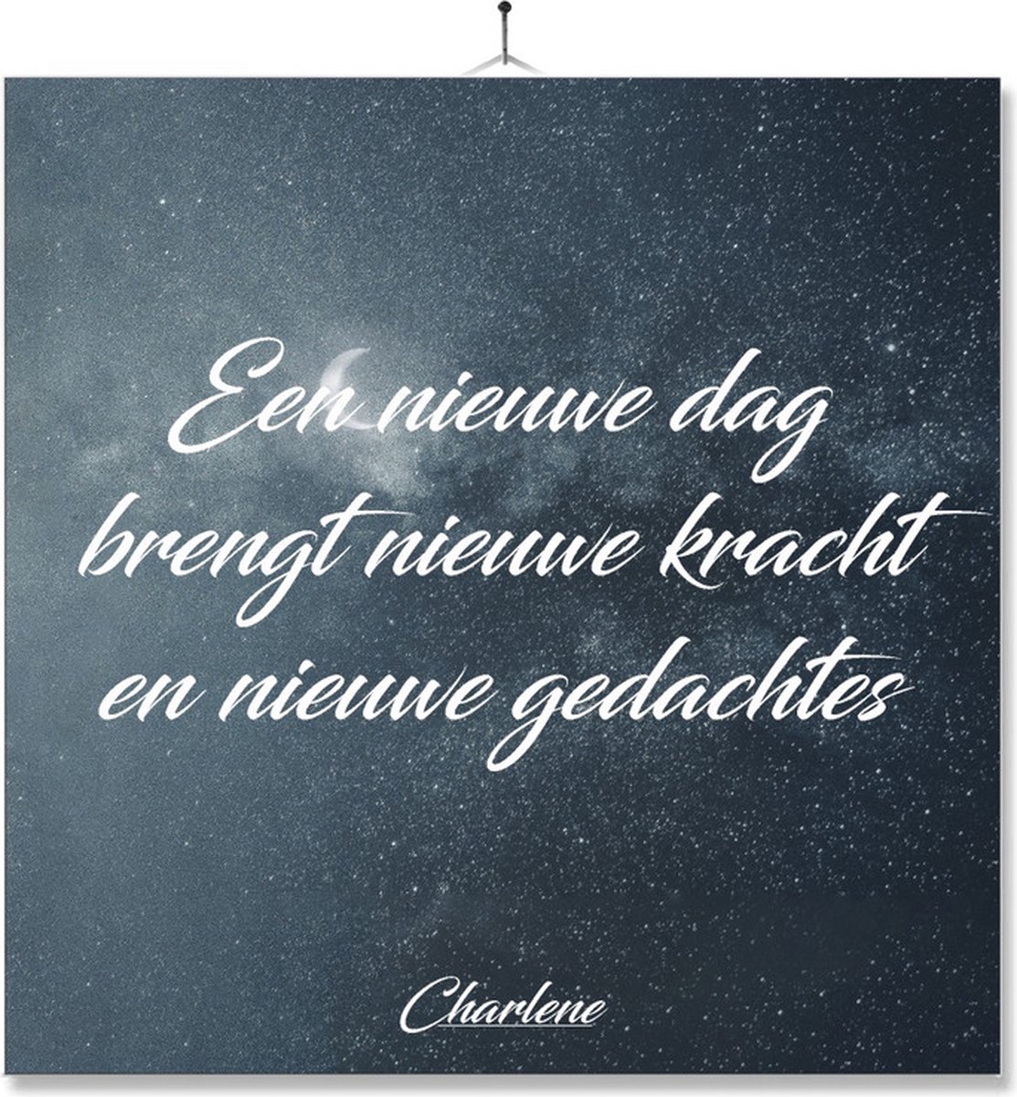 Tegel Met Opdruk | Spreuk | Motivatie | Een nieuwe dag | bol