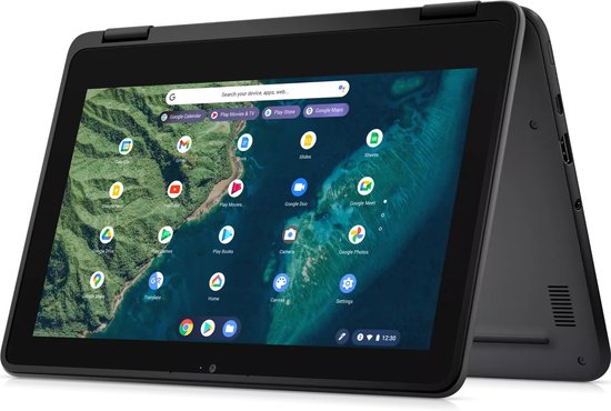 Dell Chromebook 3110 2-in-1 - Touchscreen, Chrome OS, Zwart/Grijs | bol