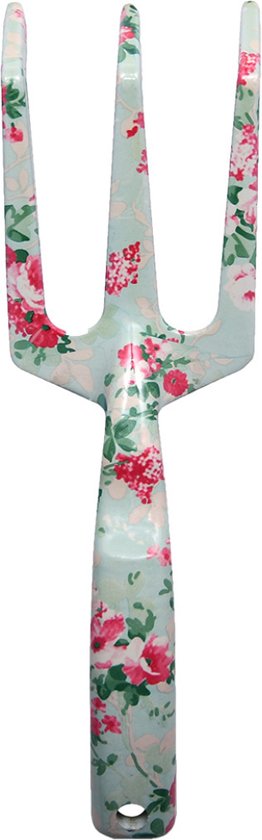 2-delige tuingereedschap set rozen print schep en hark metaal ...