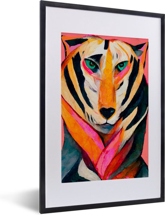 Fotolijst incl. Poster - Abstract - Ogen - Kleuren - Dieren - 40x60 cm ...