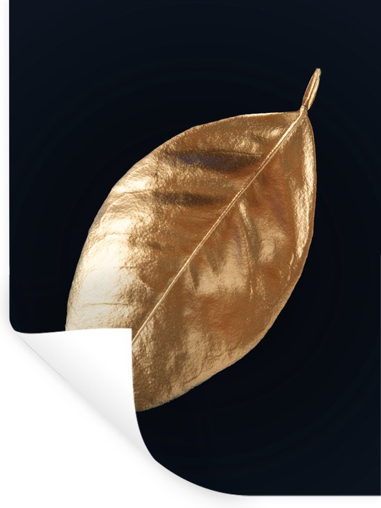Muurstickers - Sticker Folie - Bladeren - Black en gold - Luxe - Natuur ...