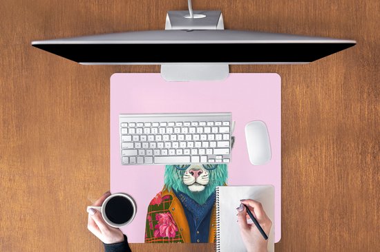 Muismat XXL - Bureau onderlegger - Bureau mat - Hoorns - Dier - Buffel ...