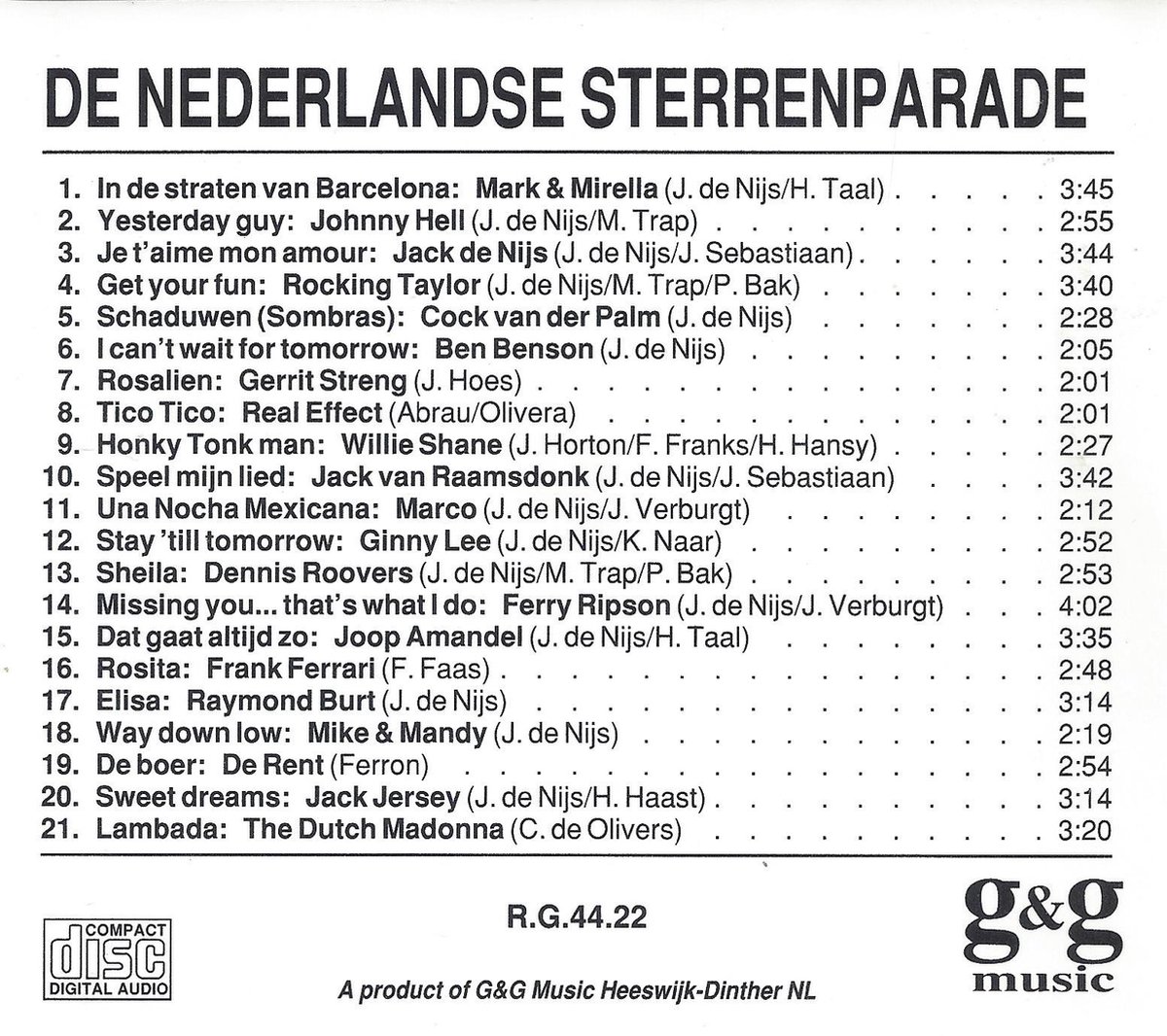 Nederlandse Sterren Parade, Various | Muziek | bol