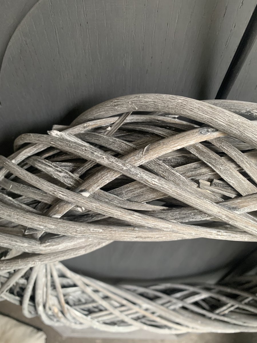 Portland Living - Landelijke Rattan Krans - 50cm 52cm 12cm dik ...