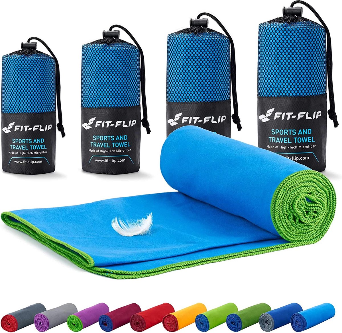 Microfiber handdoek - Ultralicht, compact en sneldrogend - Microfiber ...