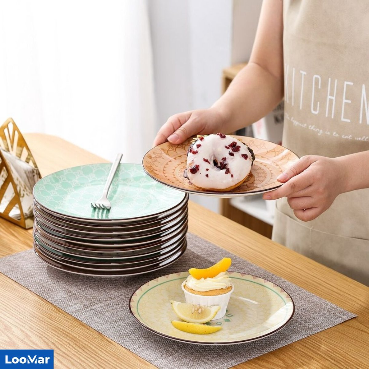 LooMar Luxe Bordenset - Borden - Dessertborden - Gebaksborden - set van ...