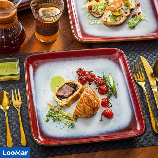 LooMar Luxe Bordenset - Borden - set van 4 - 4 persoons - serviesset | bol