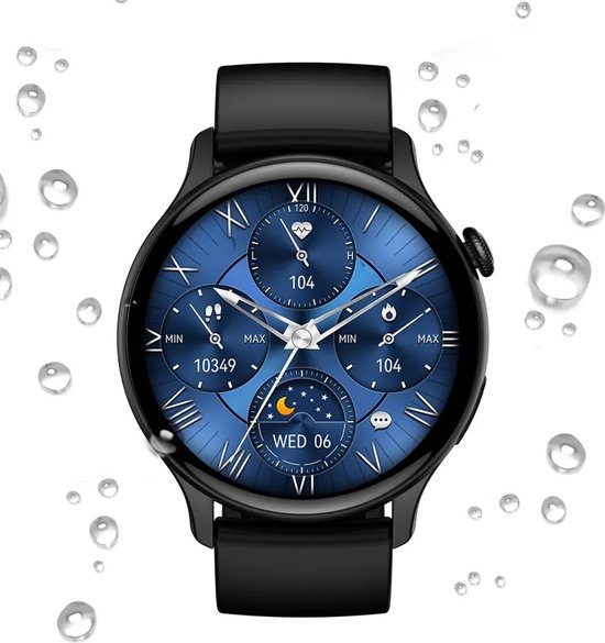 Smartwatch HK85 Amoled - 1.43 inch scherm - Android & iOS - Goud | bol