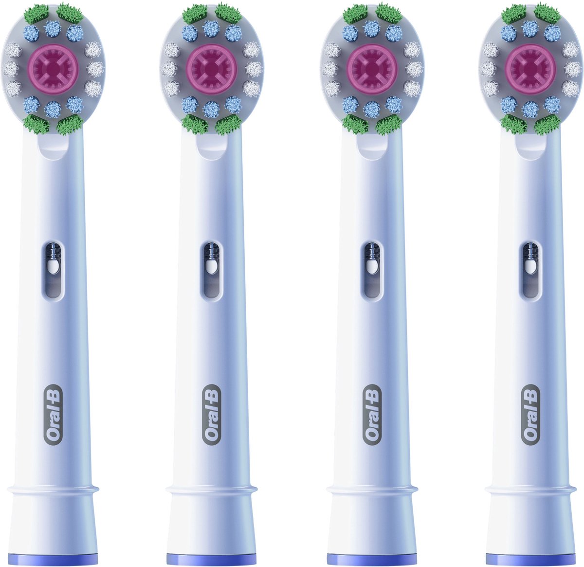Oral-B 3D White Pro - Opzetborstels met CleanMaximiser Technologie - 4 ...