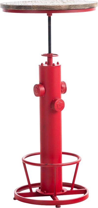 Statafel retro - In hoogte verstelbaar - Rond - Bartafel voor Binnen & Buiten - Metaal... | bol.com