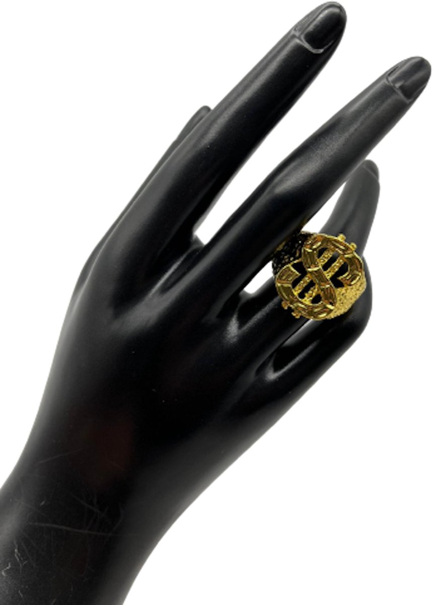 Dollar Sign, Zegelring, Ring, Goudkleurig, Dolla, Dollarteken, Pimp ...
