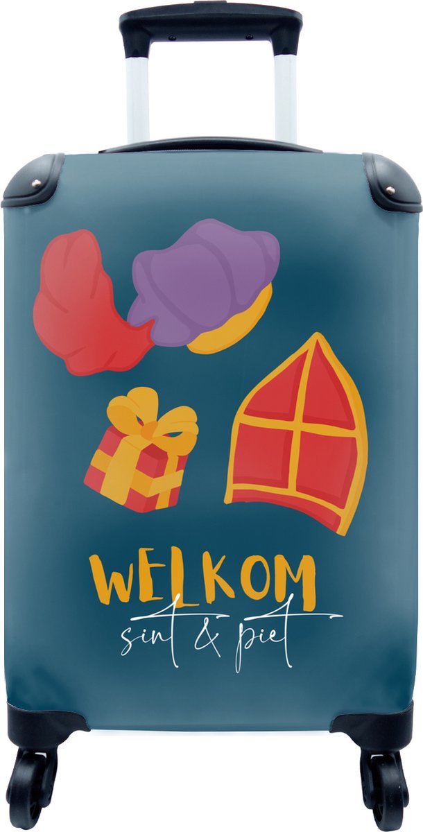 MuchoWow® Koffer - Sinterklaas - Quotes - Sint - Tekst - Welkom Sint en ...