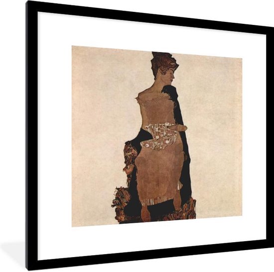 Fotolijst incl. Poster - Portrait of Gerti Schiele - Egon Schiele ...