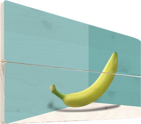 Banane non mûre flottant entre les murs Pinède avec planches 120x80 cm ...