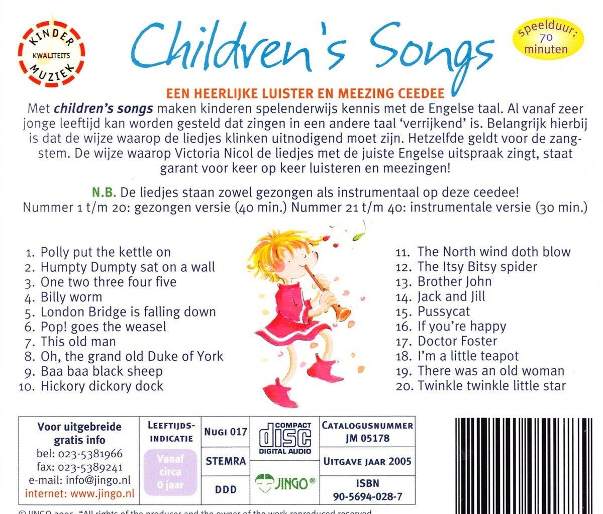 Various Artists - Children's songs (CD), various artists | CD (album ...