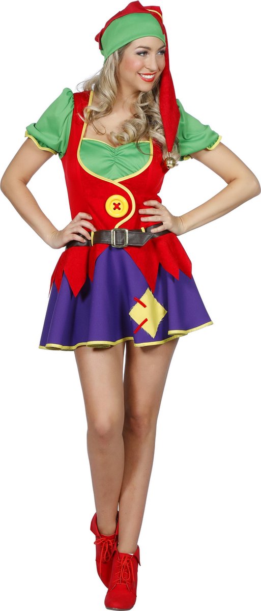 Dwerg & Kabouter Kostuum | Stoute Kabouter | Vrouw | Maat 34 ...