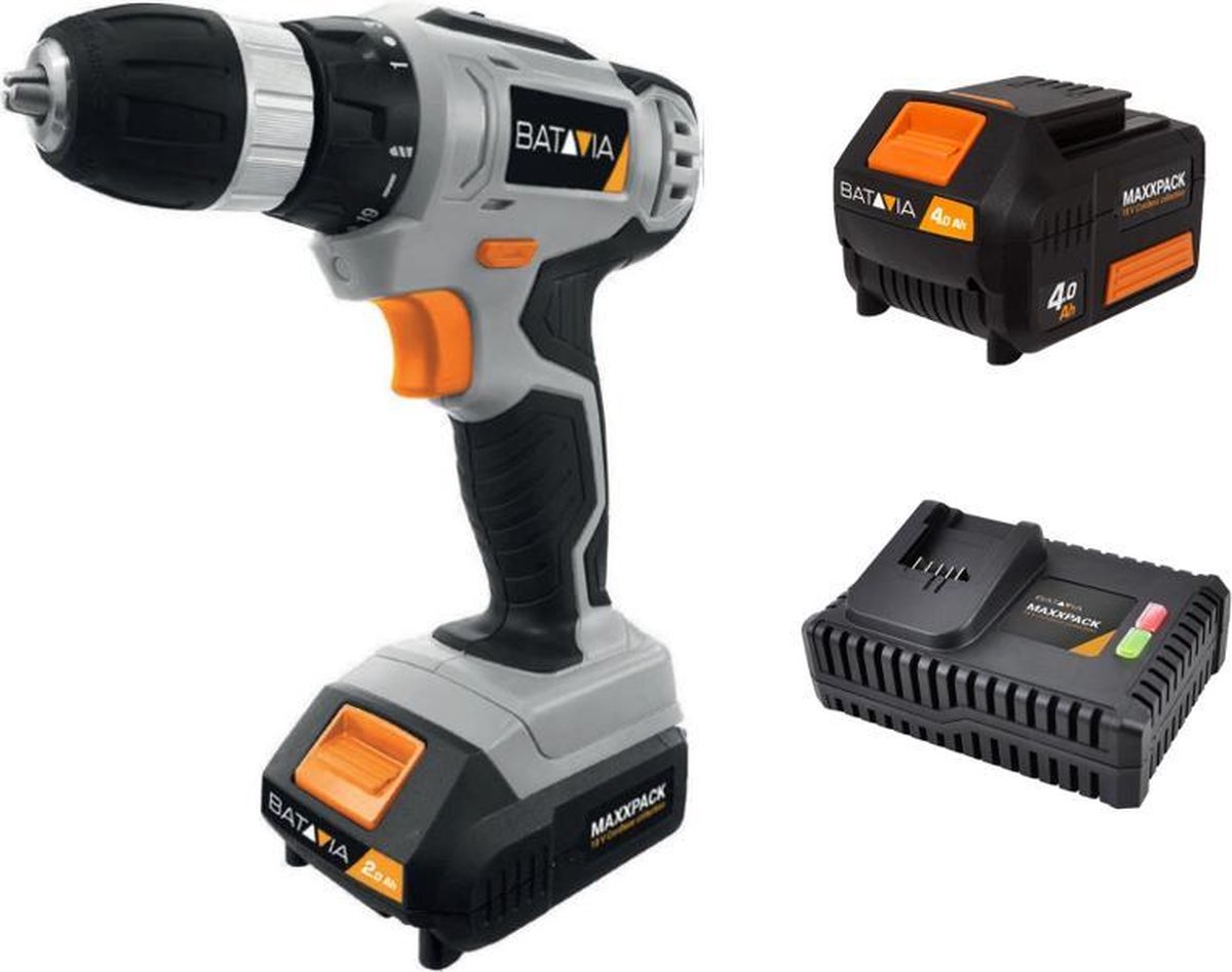 Accu Boormachine 18V MAXXPACK | Incl. 4.0Ah Accu & Snellader | bol.com