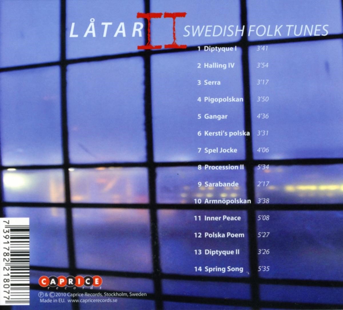 Johan Hedin & Gunnar Idenstam - Latar II (CD), Johan Hedin & Gunnar ...