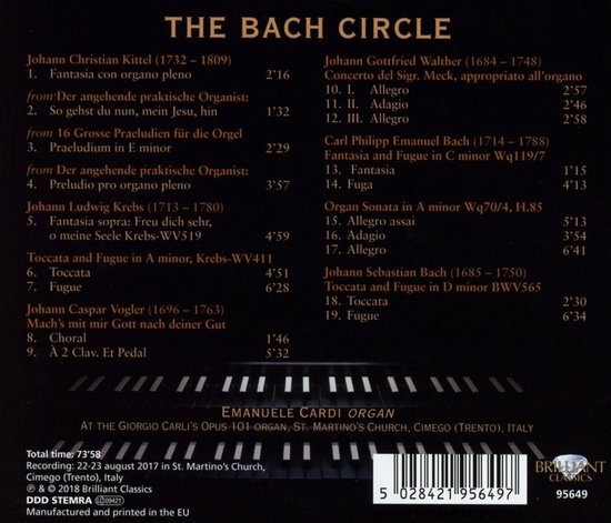 Emanuele Cardi - The Bach Circle (CD), Emanuele Cardi | Muziek | bol
