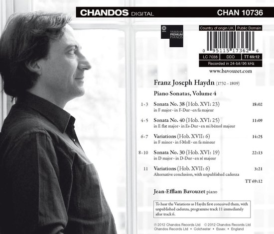 Jean-Efflam Bavouzet - Haydn: Piano Sonatas, Volume 4 (CD), Jean-Efflam ...