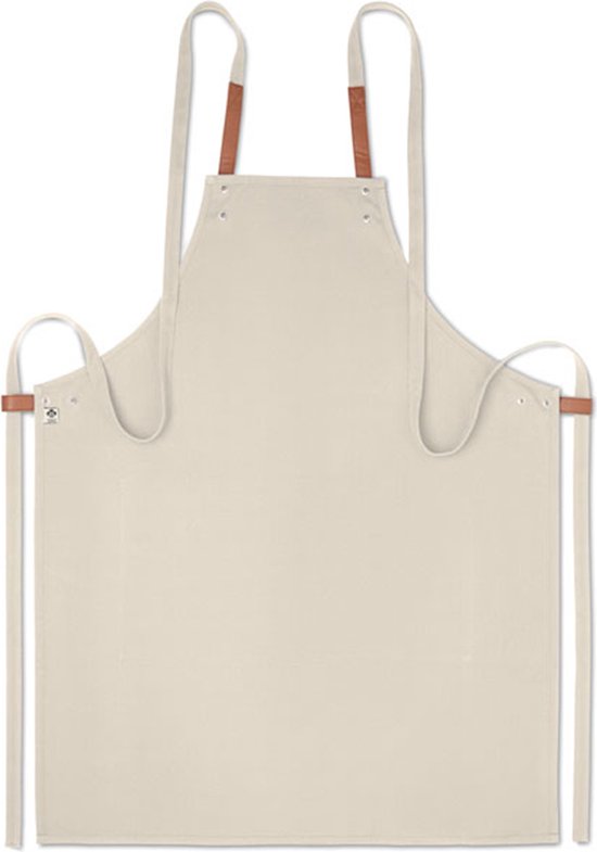 Premium keukenschort - dames en heren - duurzaam - keukengerei - beige ...