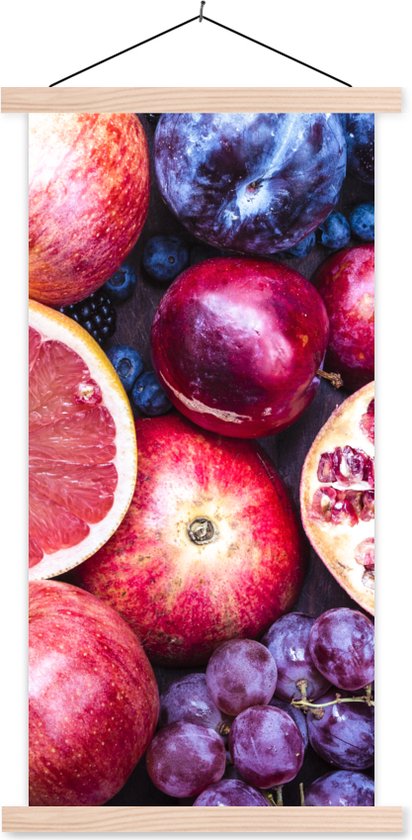 Porte-affiche avec affiche - Affiche scolaire - Fruit - Arc-en-ciel ...