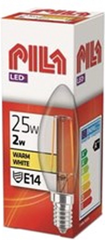 Pila LED Filament E14 - 2W (25W) - Warm Wit Licht - Niet Dimbaar | bol