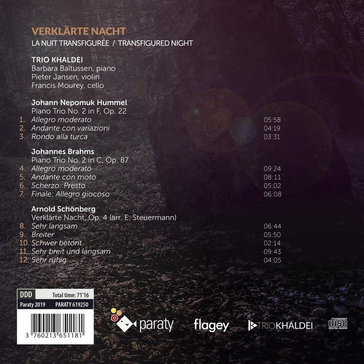 Trio Khaldei - Verklarte Nacht (CD), Trio Khaldei | CD (album) | Muziek ...