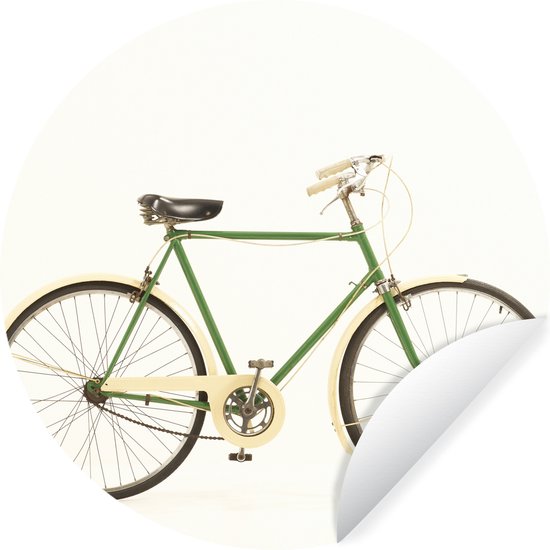 WallCircle - Muurstickers - Behangcirkel - Een groene unieke fiets ...