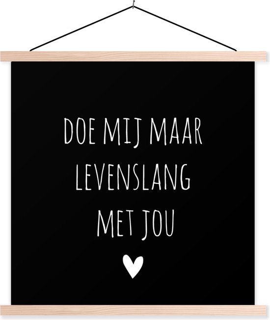 Posterhanger incl. Poster - Schoolplaat - Quotes - Doe mij maar ...