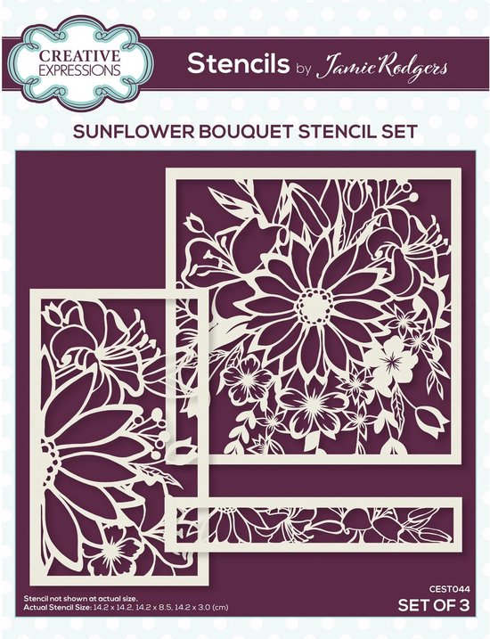 Creative Expressions Stans - Sunflower bouquet - max 14.2x14.2cm | bol