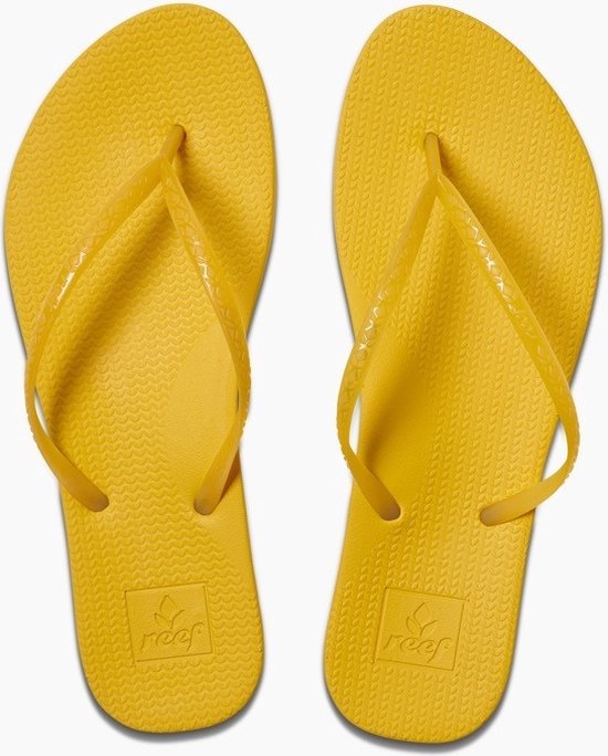 Reef Dames Slippers Escape Lux Sunflower | bol.com