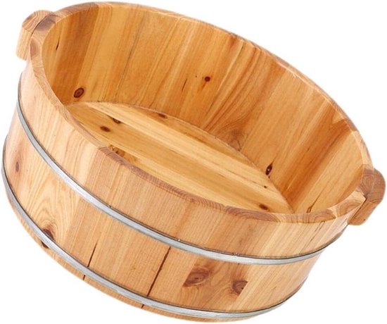 Houten Voetenbad - Pedicurevat voor voetbad massage - Spa en sauna | bol