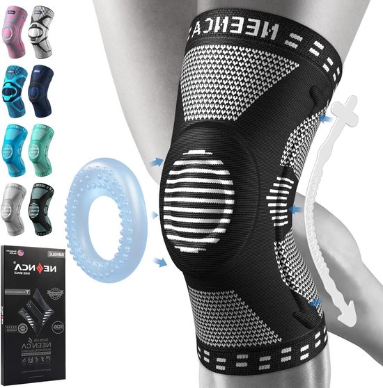Kniebrace Kniecompressie Sleeve Ondersteuning met Patella Gel Pad ...