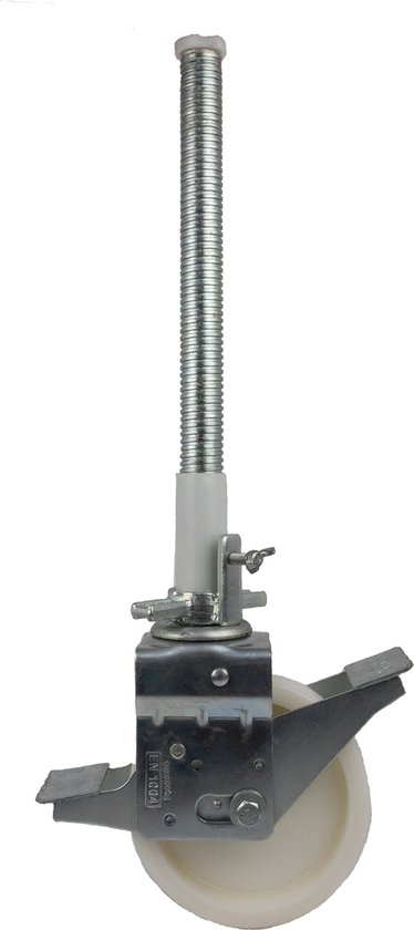 GeZu Impex ® Steiger Voetspindel, 26x500mm met wielen 200x50mm, 1000kg ...