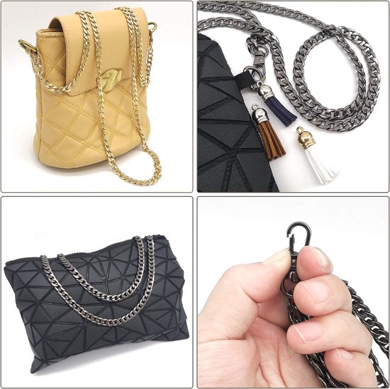3 stuks ketting voor tas Tasketting vervangende schouderriem ...