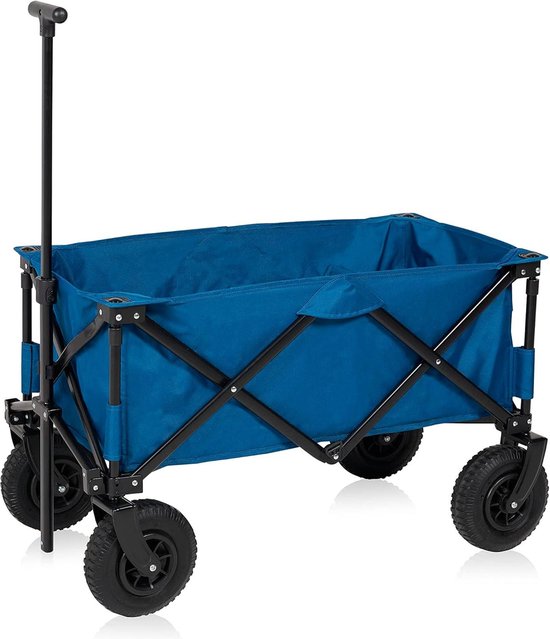 Opvouwbare handkar met luchtbanden - 103 L - tot 70 kg draagvermogen ...