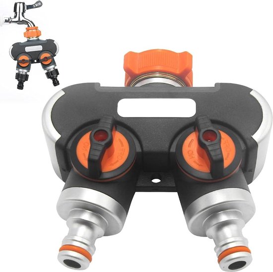 Y-waterverdeler - 2-wegverdeler voor tuin irrigatie - 3/4 inch en 1/2 inch - regel- en... | bol